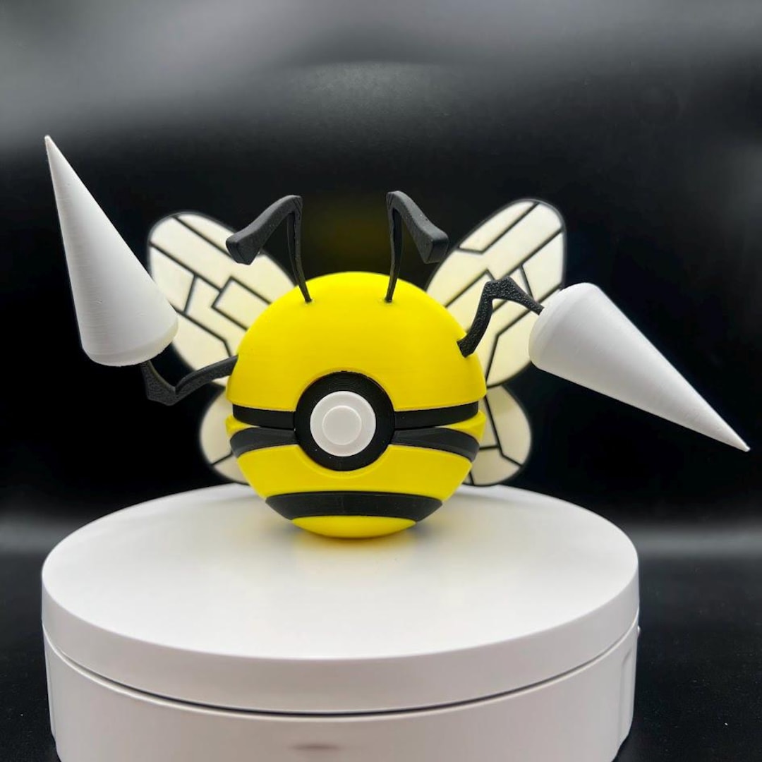3D Printed Beedrill Themed Pokeball Display Piece Cosplay Accessory - Etsy