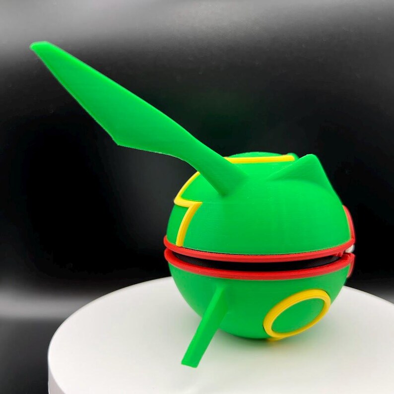 3D Printed Rayquaza Themed Pokeball Display Piece Cosplay Accessory - Etsy
