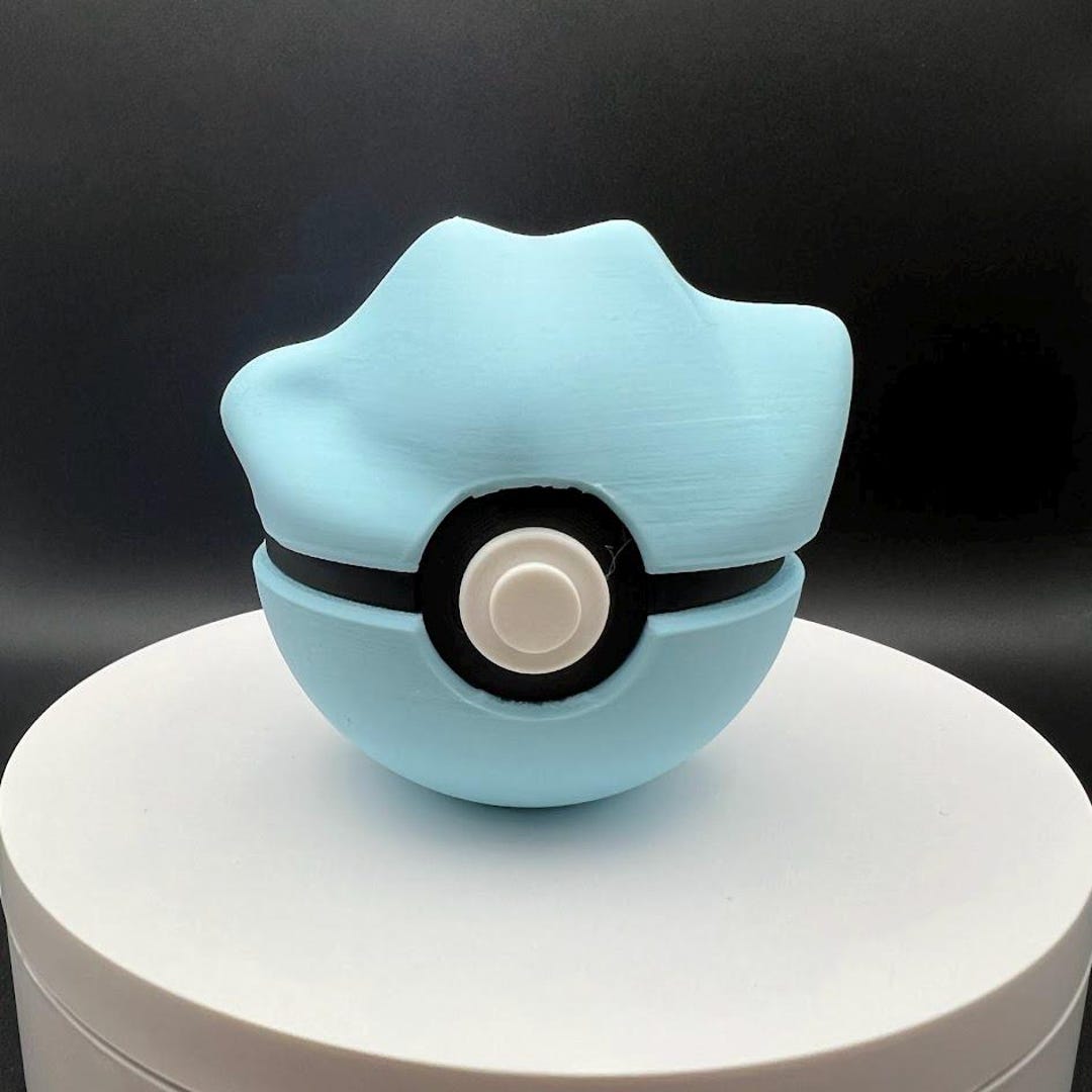 3D Printed Shiny Ditto Themed Pokeball Display Piece Cosplay Accessory ...
