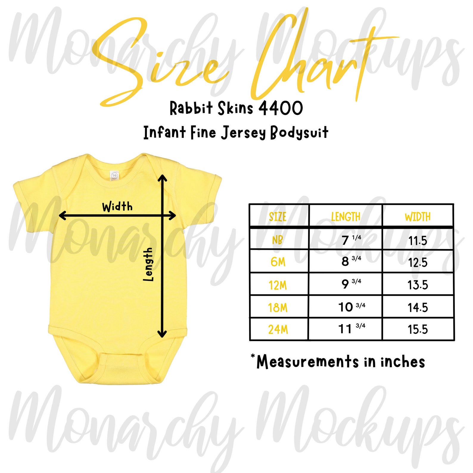 Infant Bodysuit Size Chart, Rabbit Skins Sizes, 4400 Size Chart,rabbit ...