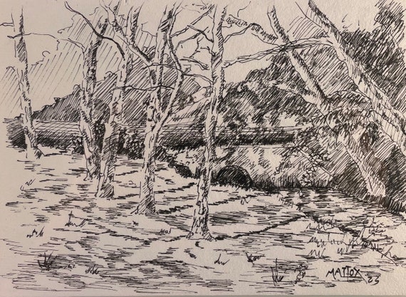 Old Ink Drawing