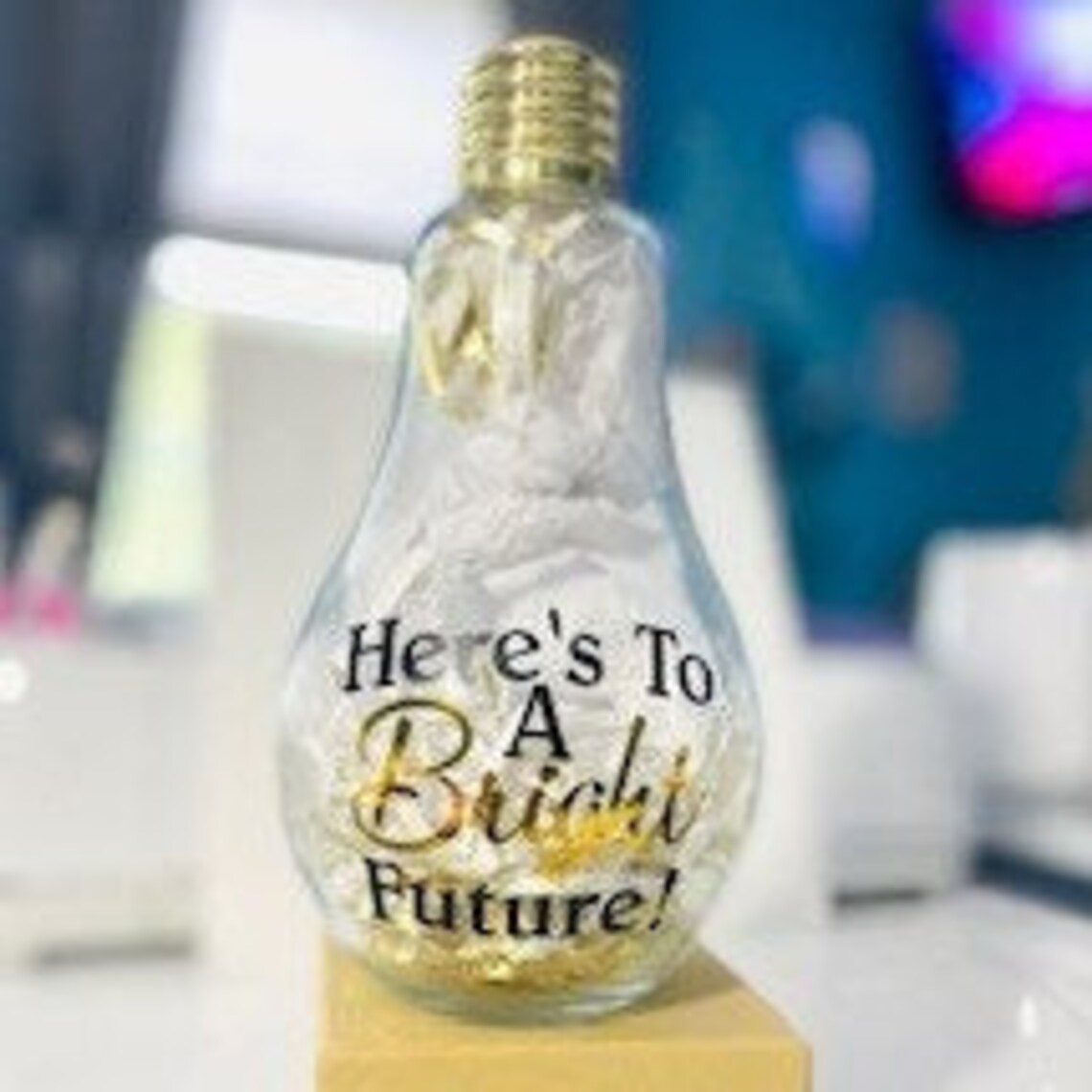 Here's to a Bright Future Light Bulb Keep Shining Light - Etsy