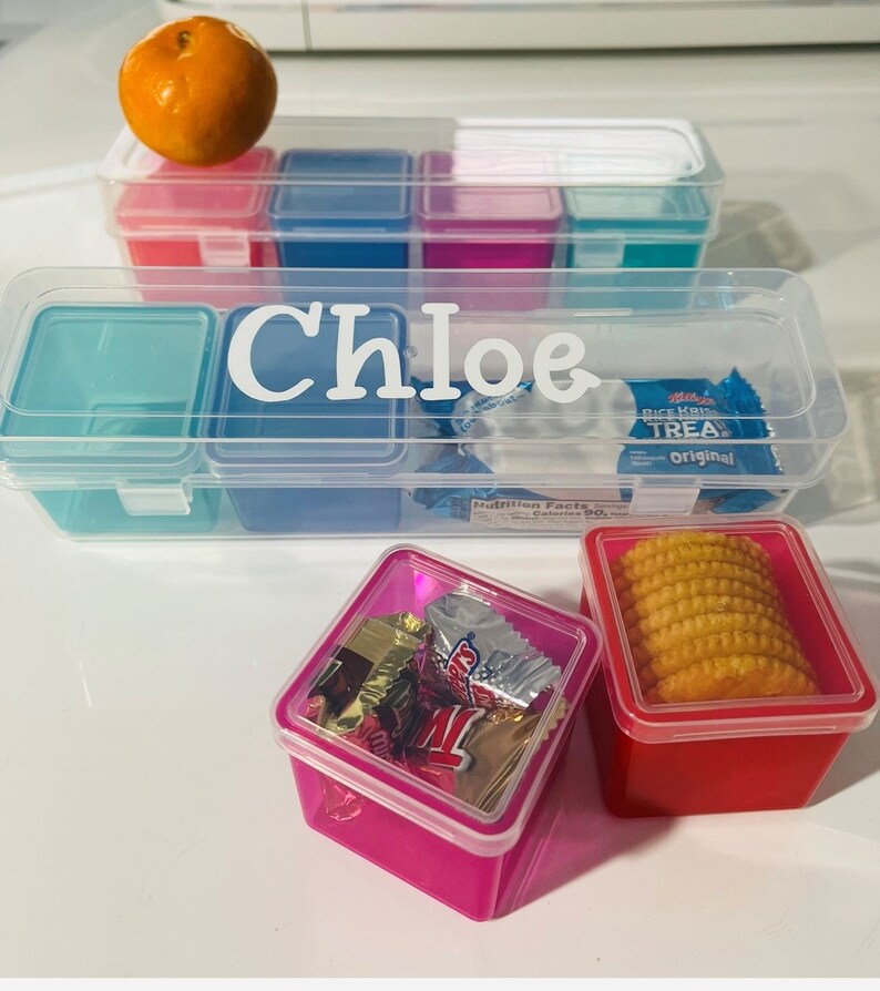 Snack Box Personalized Snack Box Snack Organizer Back to - Etsy