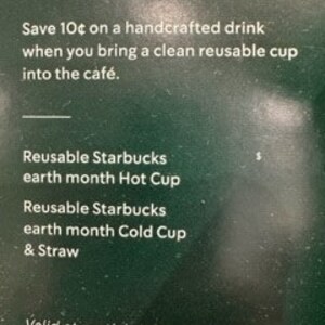 Starbucks Choose to Reuse Cup; Earth Day; Starbucks Reusable Cups ...