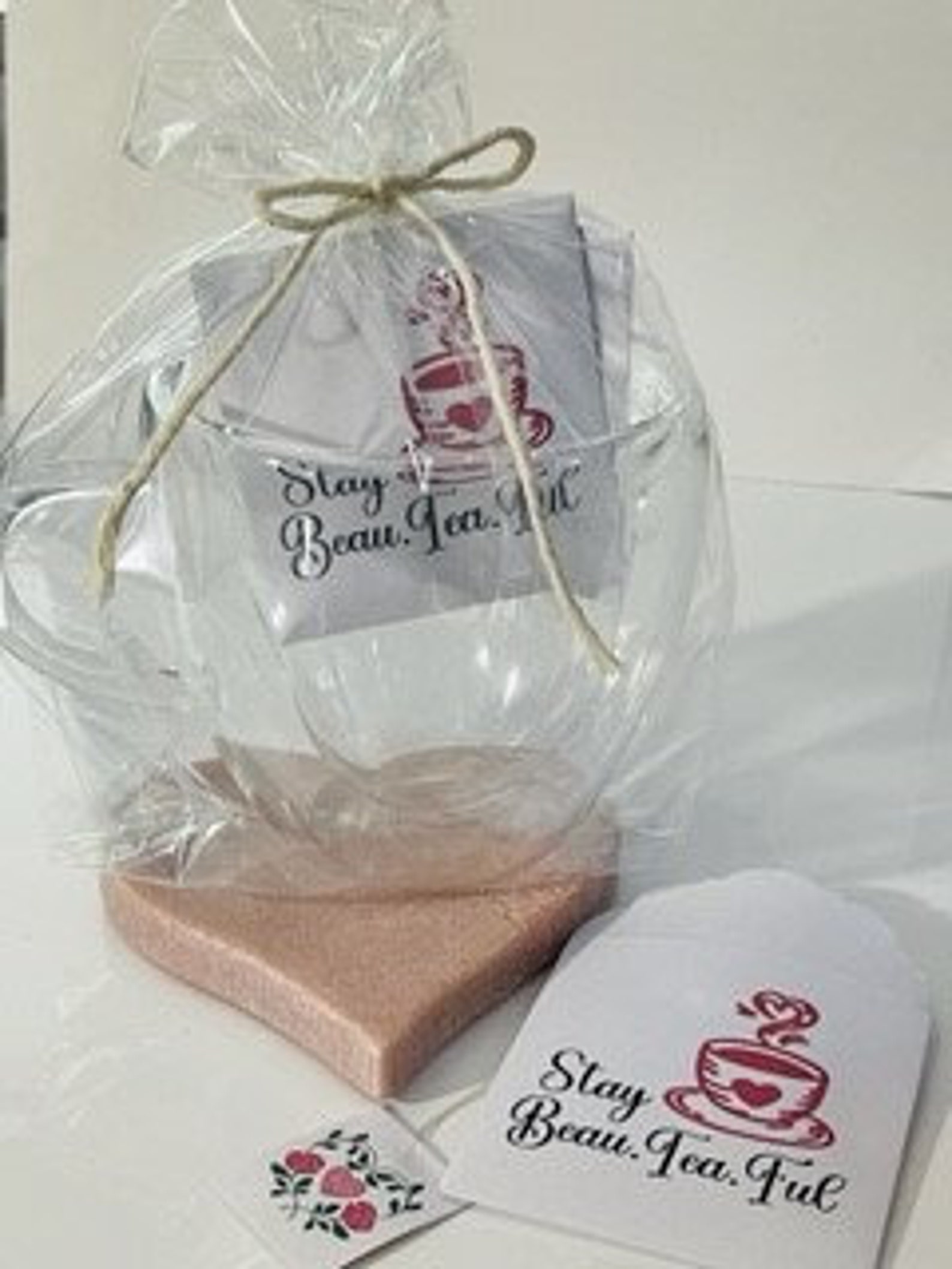 Heart Shaped Double Walled Tea Cup Heart Coaster 2 Tea Bags | Etsy