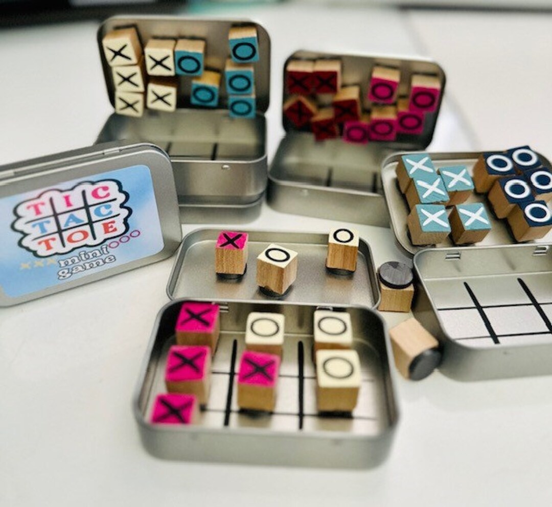 Tic Tac Toe Travel Game Mini Games Travel Games Magnetic - Etsy