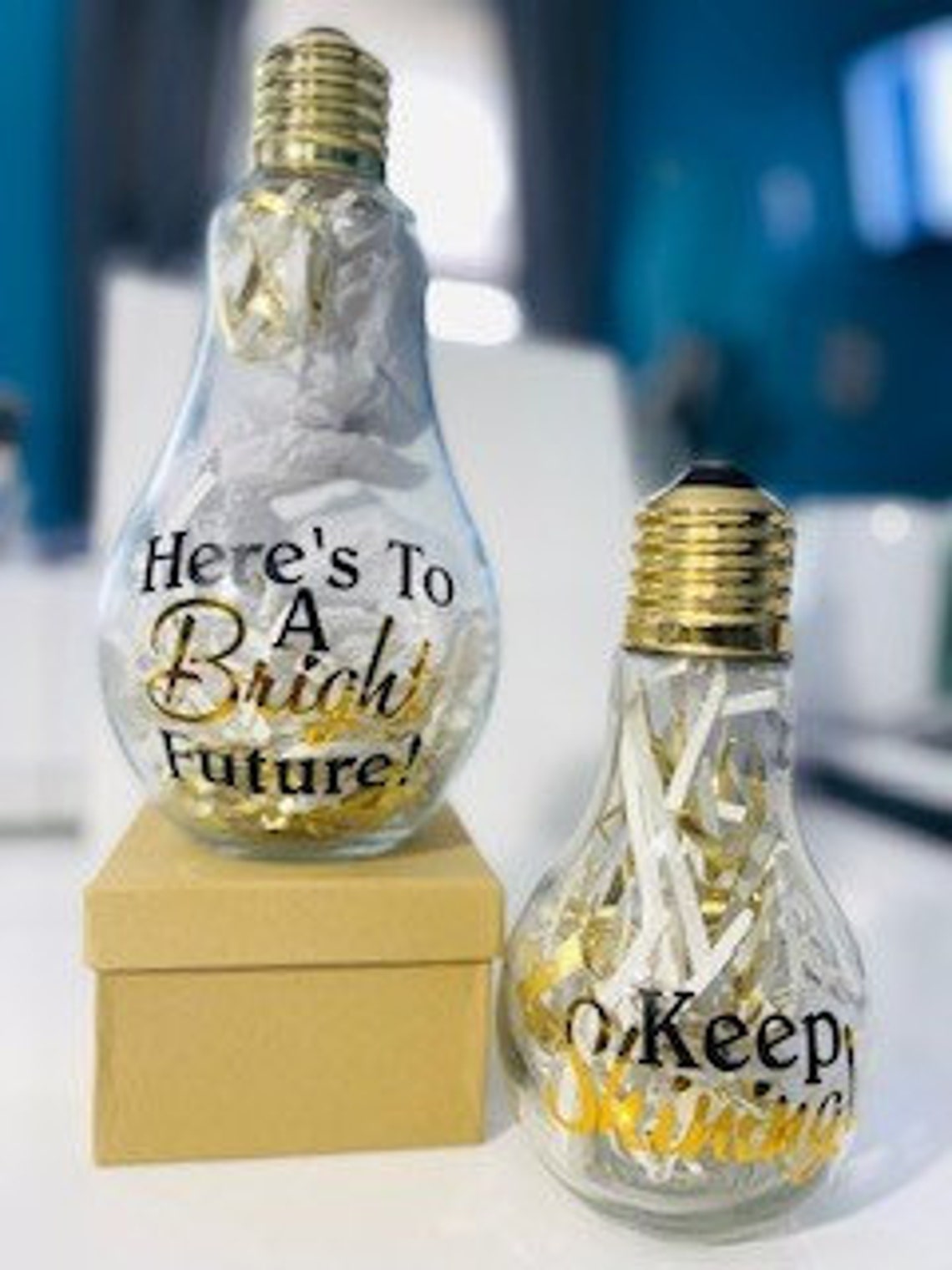 Here's to a Bright Future Light Bulb Keep Shining Light - Etsy