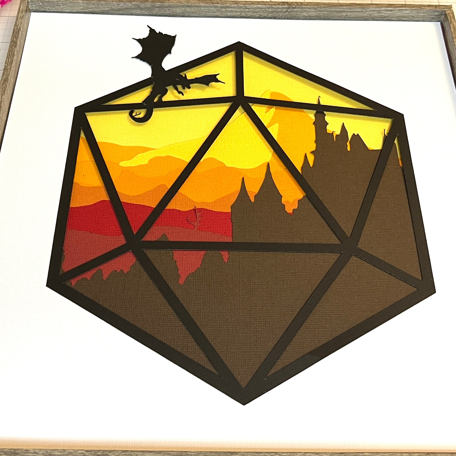 Dragon Shadow Box SVG, 3D, Paper Cut, Dragon, Svg, Gamer, Cricut, SVG ...