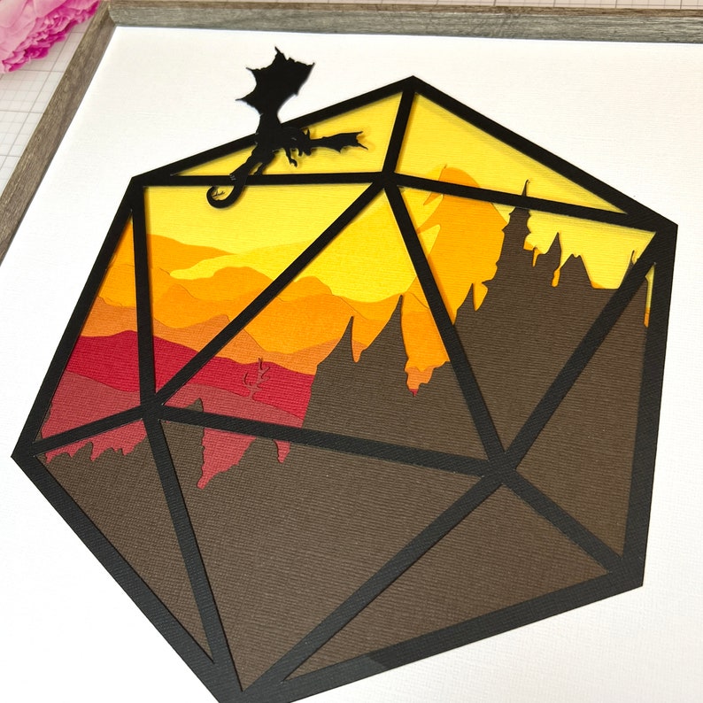 Dragon Shadow Box SVG, 3D, Paper Cut, Dragon, Svg, Gamer, Cricut, SVG ...