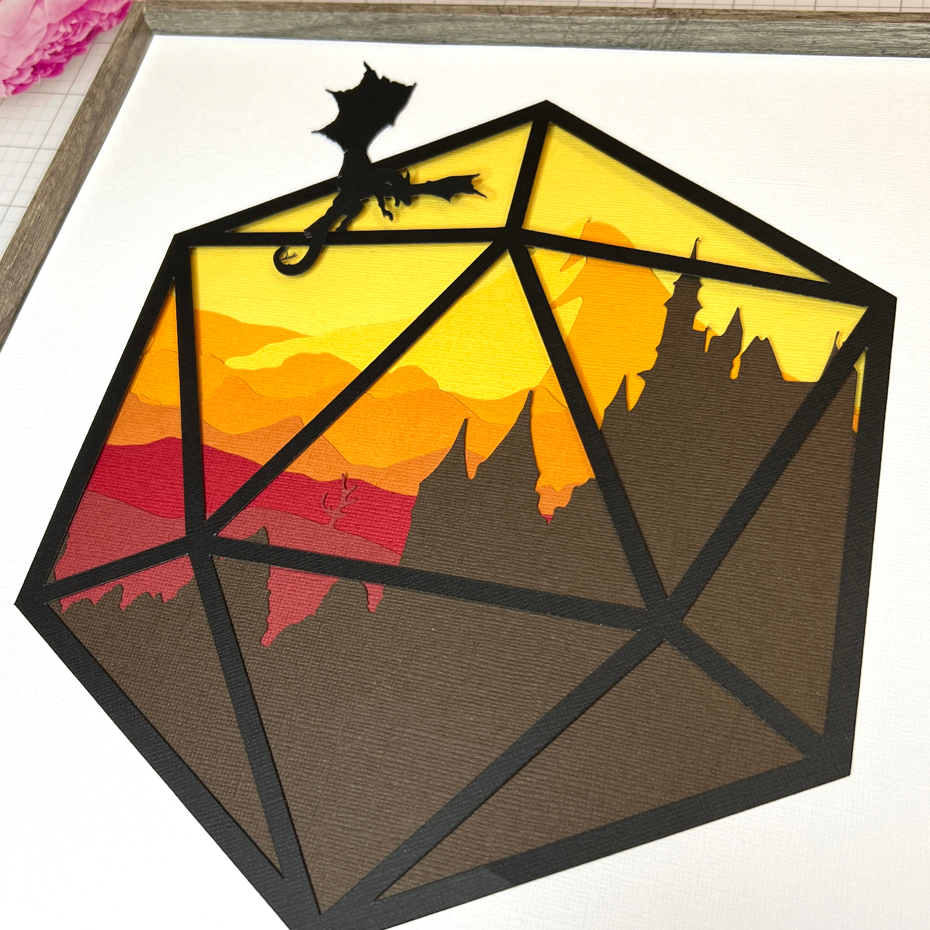 Dragon Shadow Box SVG, 3D, Paper Cut, Dragon, Svg, Gamer, Cricut, SVG ...