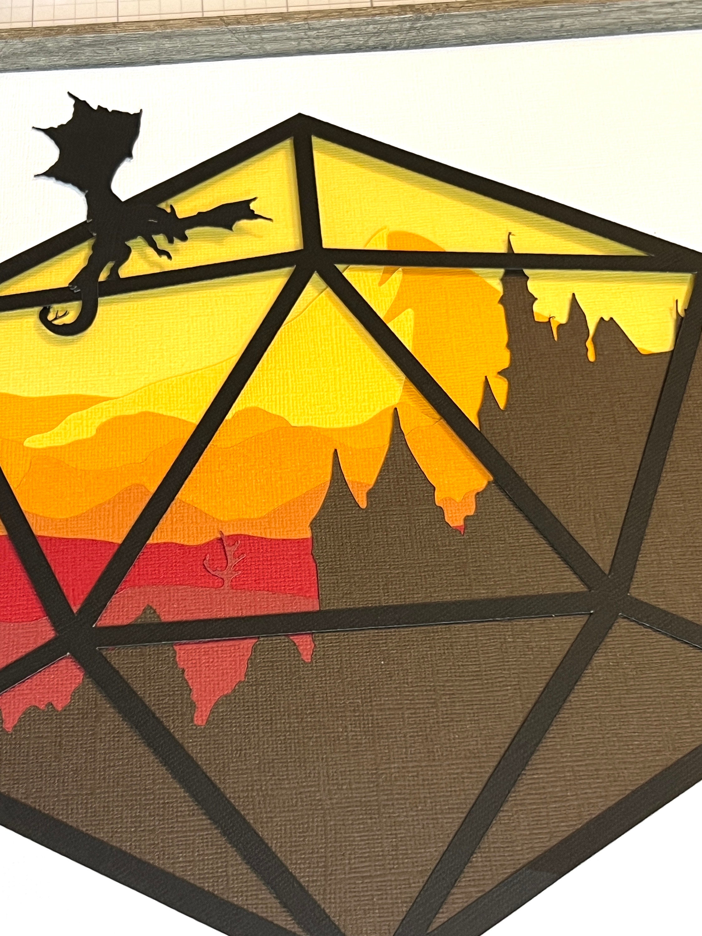 Dragon Shadow Box SVG, 3D, Paper Cut, Dragon, Svg, Gamer, Cricut, SVG ...