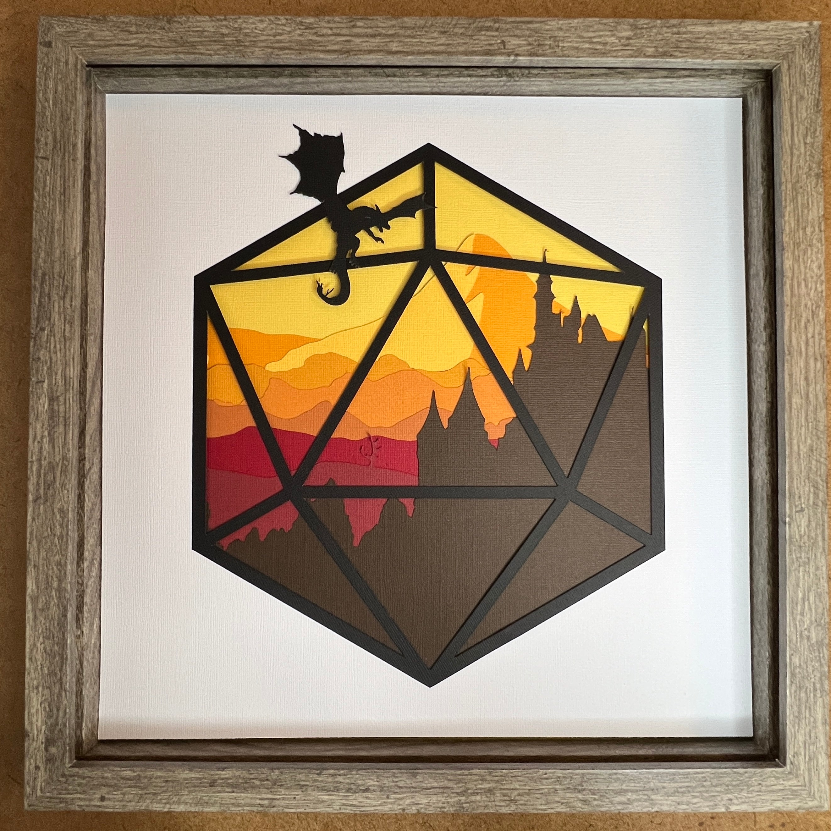 Dragon Shadow Box SVG, 3D, Paper Cut, Dragon, Svg, Gamer, Cricut, SVG ...