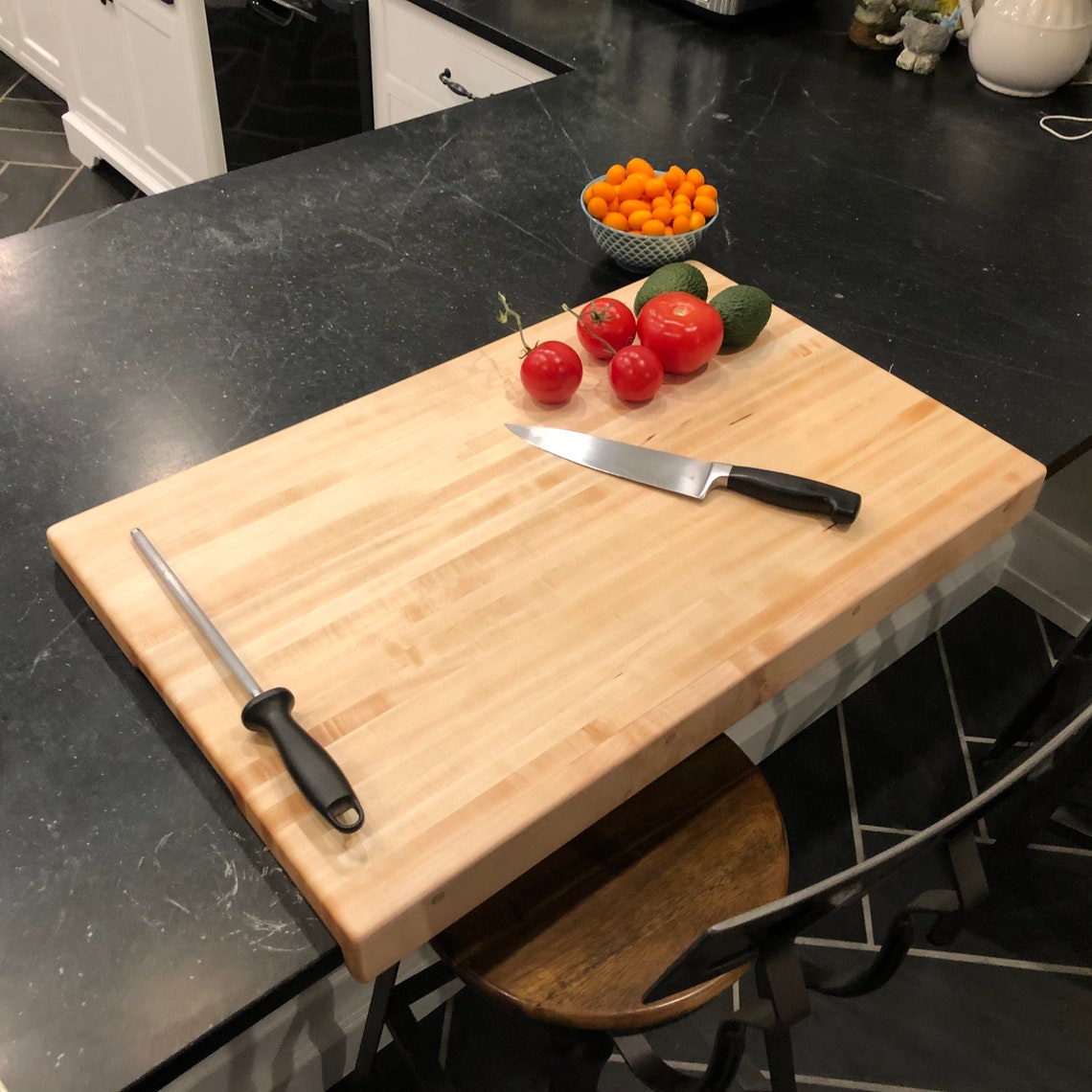 Maple Workhorse cutting kneading pastry board with stability | Etsy