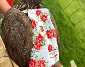 Chicken Saddle/ Chicken Apron/ Hen Saddle Grey Chicken Feet With ...