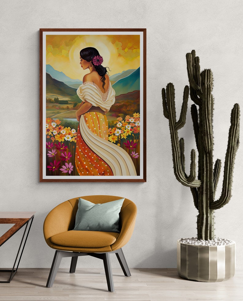 Women of Colors Nature Art Printboho Decorative Art-mexico - Etsy
