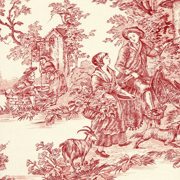 Red Toile - Etsy