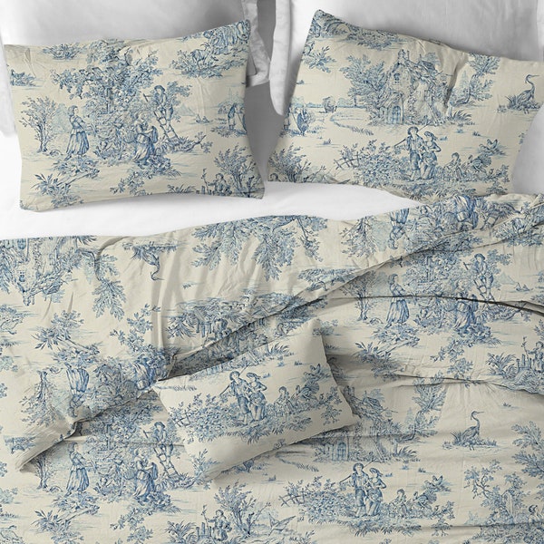 Toile Bedding - Etsy