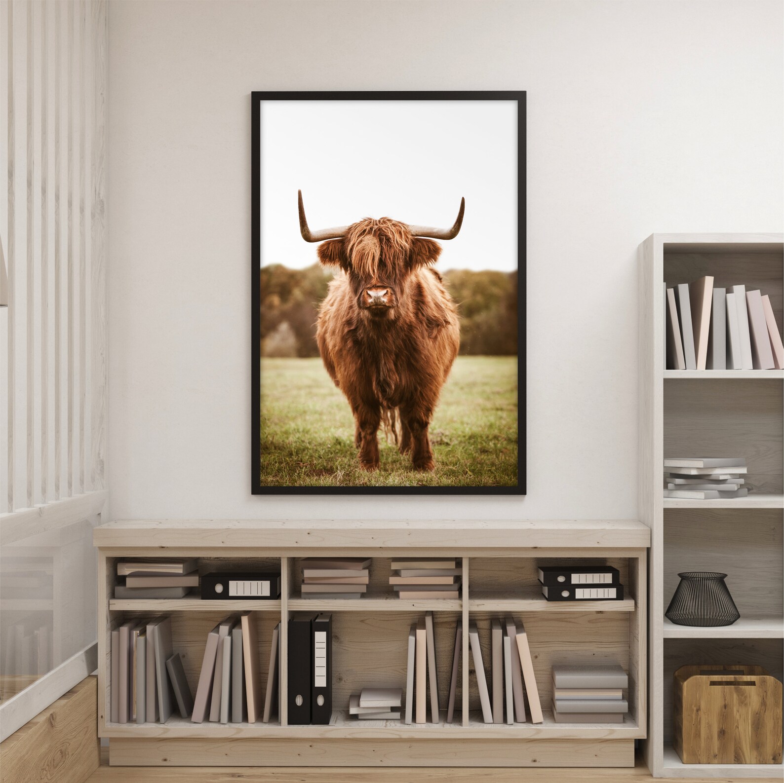 Highland Cow Print Scottish Cattle Poster Highland Cow Wall | Etsy