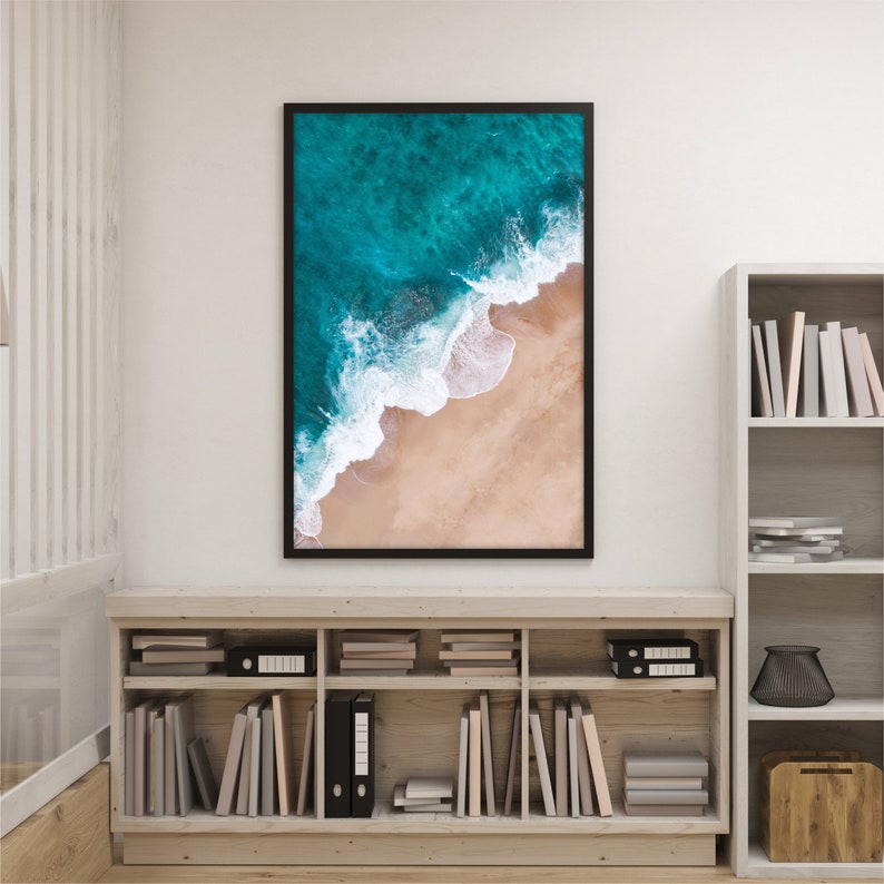 Aerial Beach Print Aerial Beach Photography Digital Poster/ | Etsy