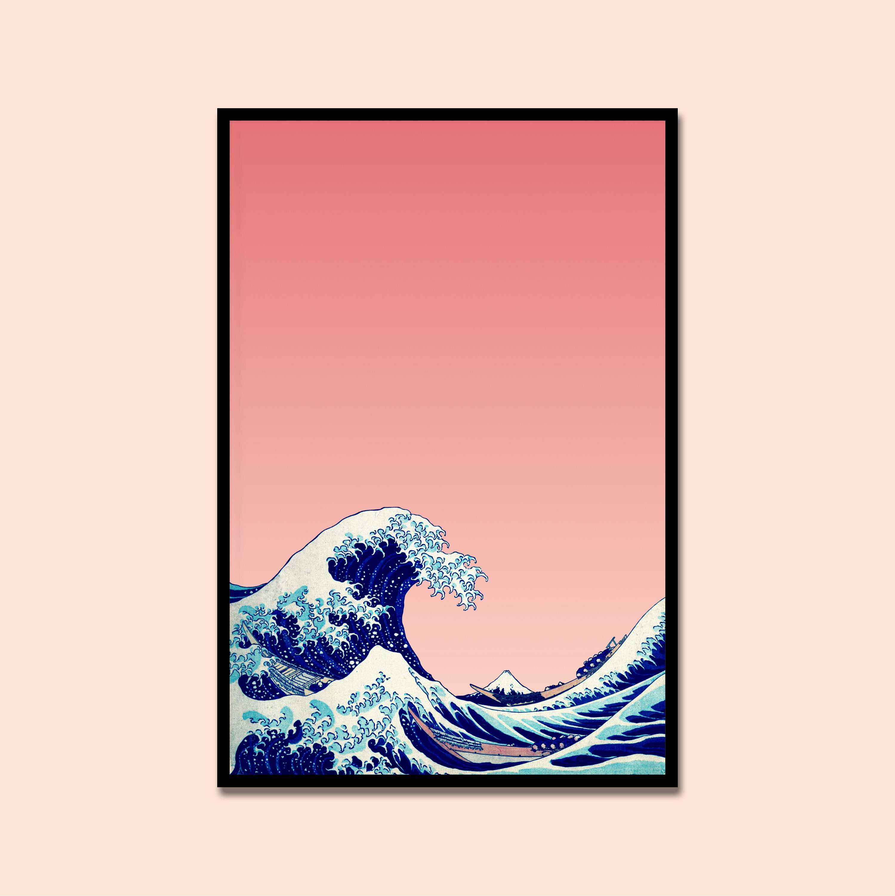 The Great Wave Print Japanese Wave Poster Digital Print - Etsy