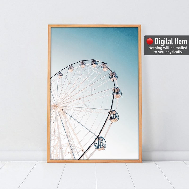 Ferris Wheel Print - Etsy Canada