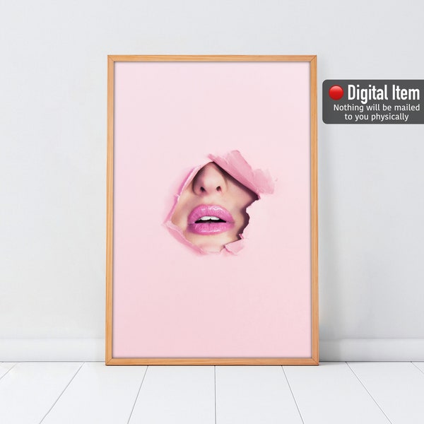Lips Poster - Etsy