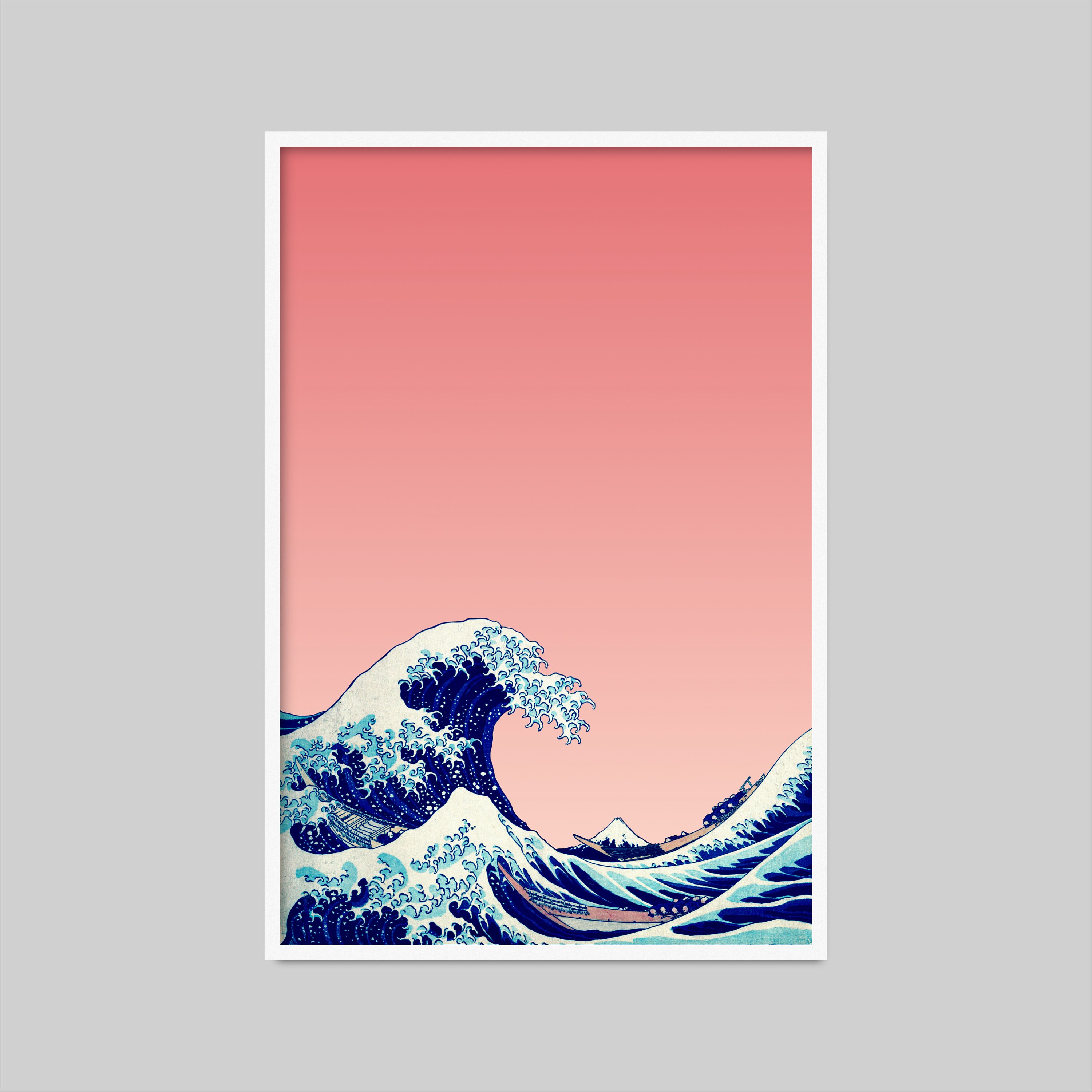 The Great Wave Print Japanese Wave Poster Digital Print - Etsy