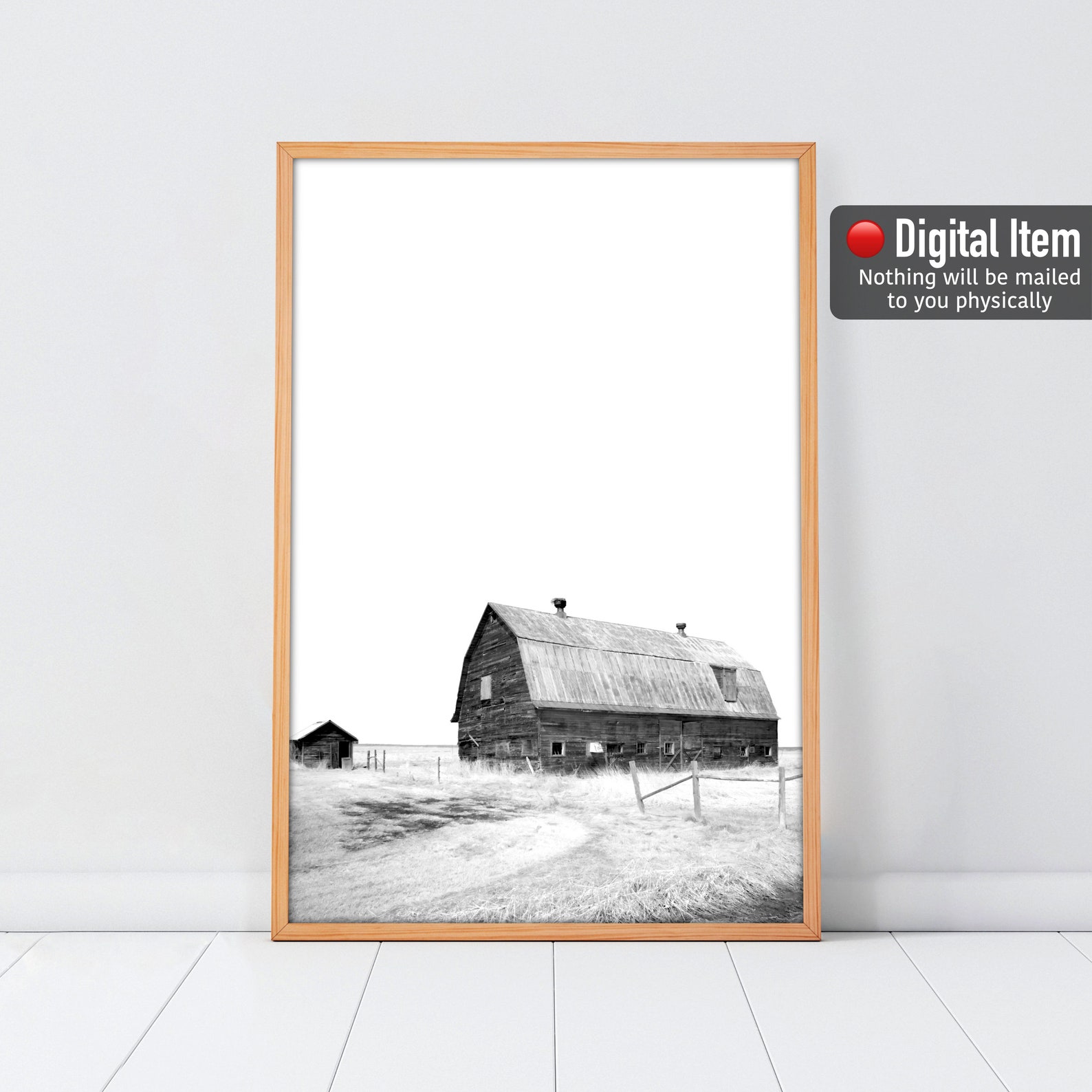 Set of 3 Farmhouse Wall Decor Print Set Large Black and White - Etsy
