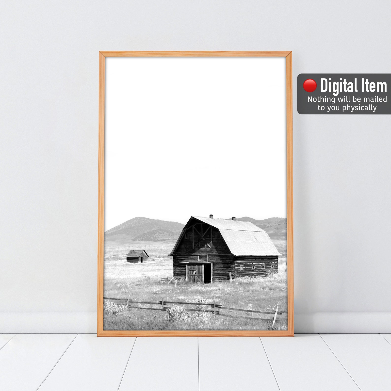 Old Barn Print Farmhouse Wall Art Printable Wall Decor - Etsy