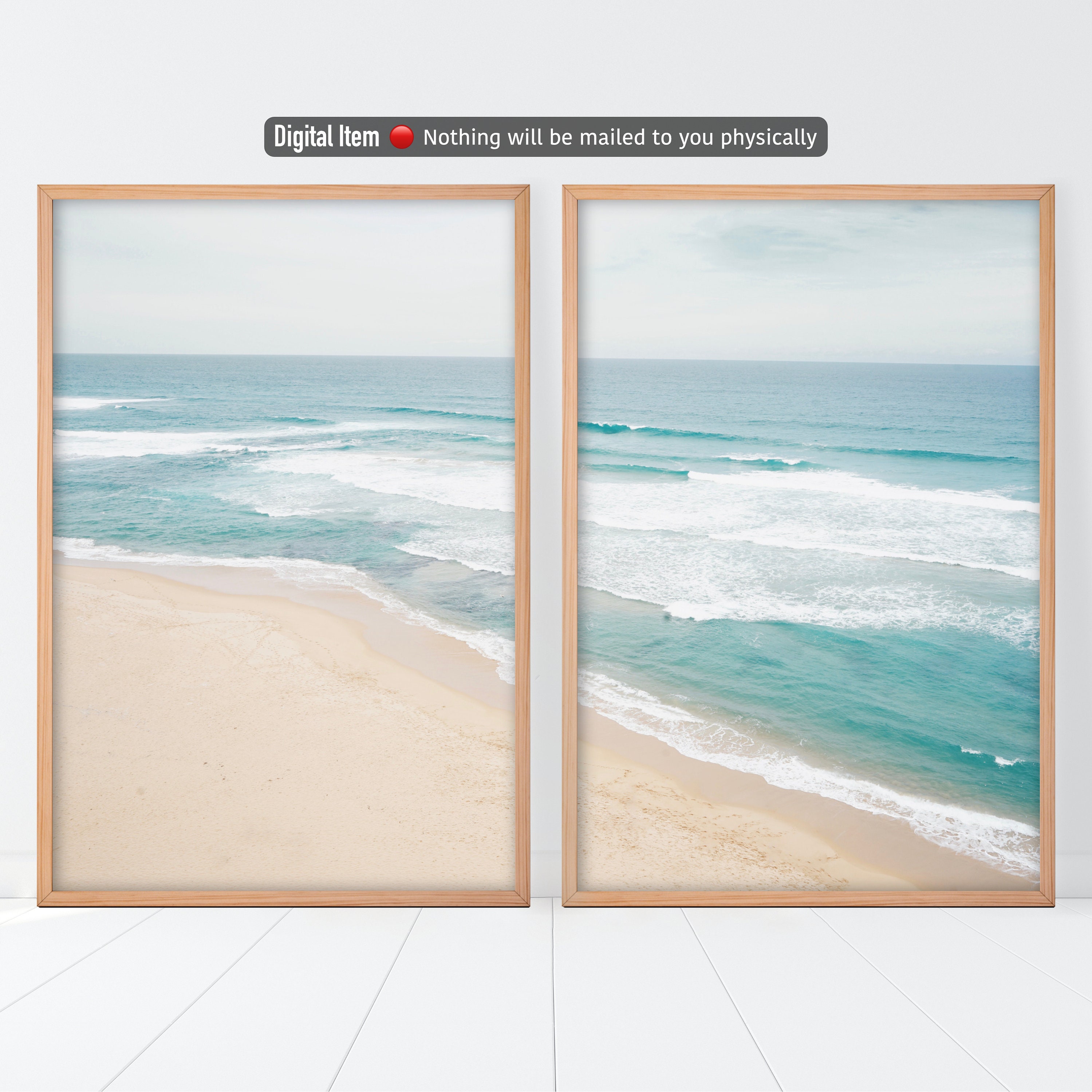 Path to Ocean Poster Beach Wall Decor Set of 2 Posters Set of 2 Wall ...