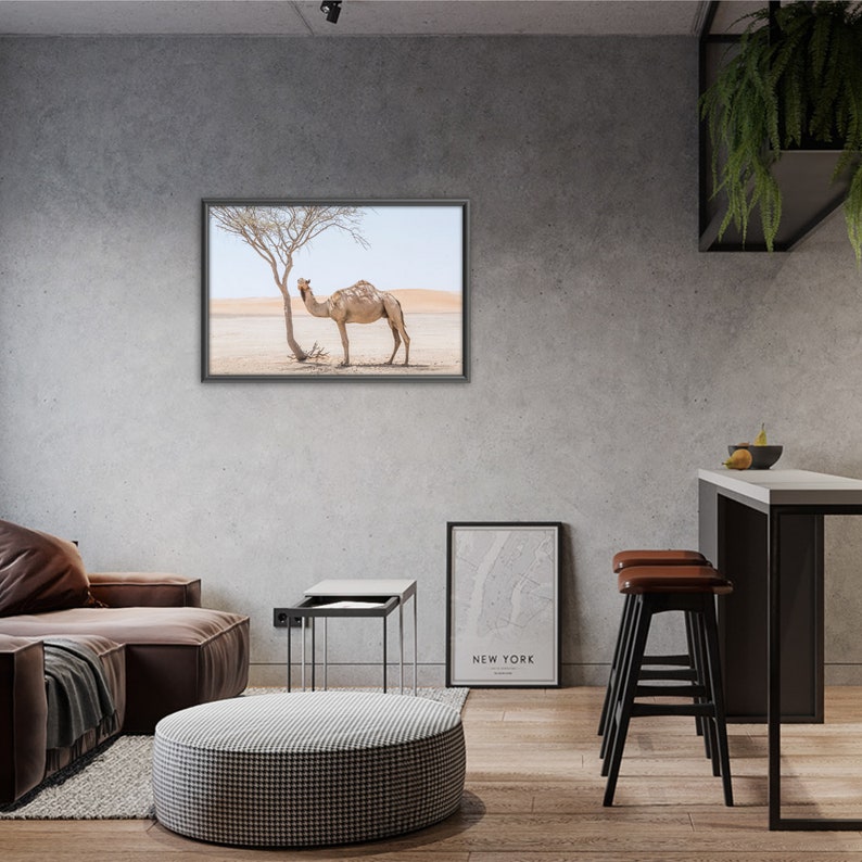 Camel Desert Art Print: Boho Dry Tree Landscape (digital Download) - Etsy