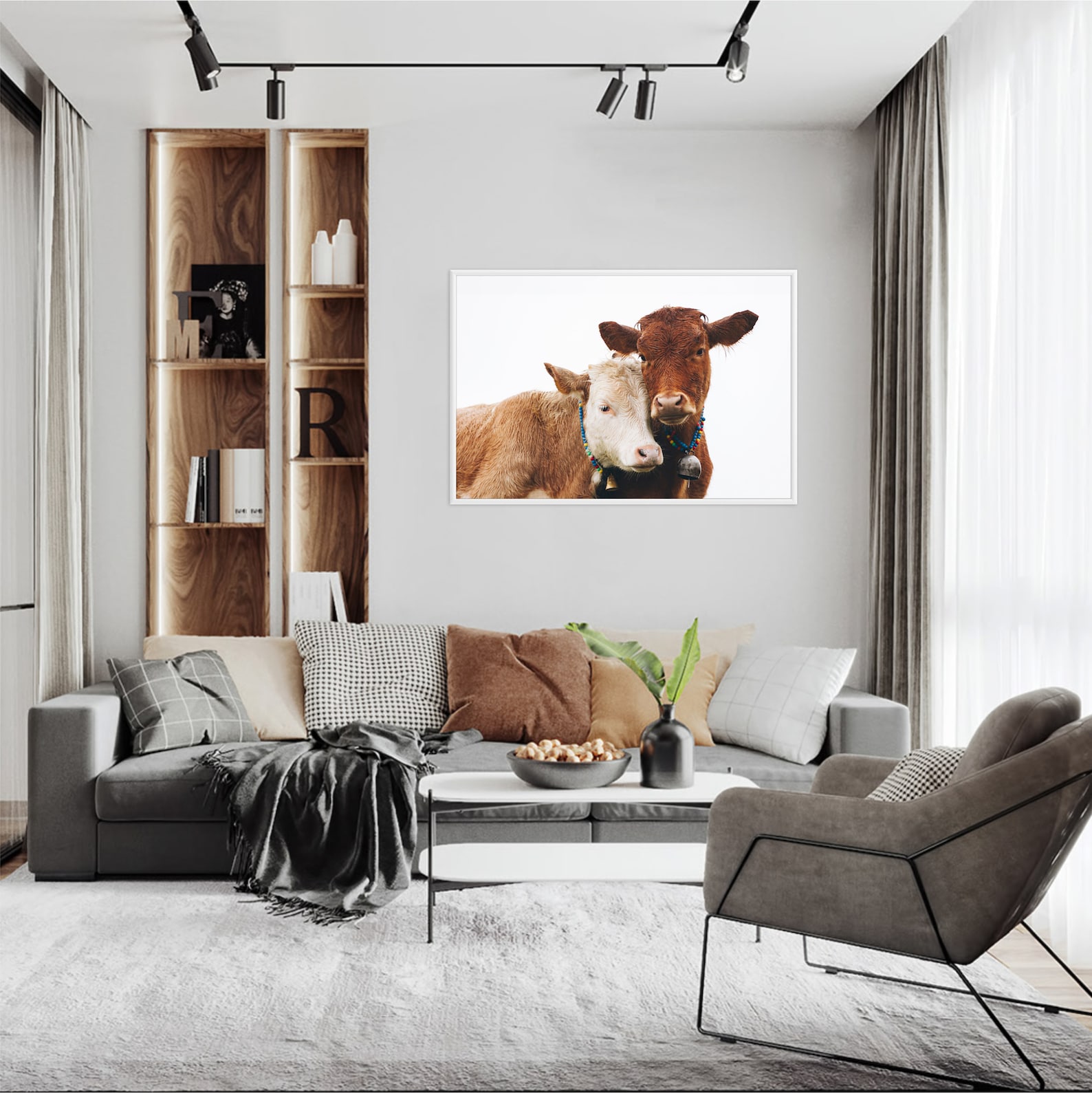 Cow Print Printable Farmhouse Wall Decor Cow Wall Art Farm - Etsy