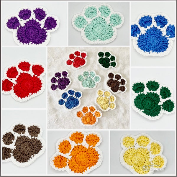 Paw Print Coasters - Etsy