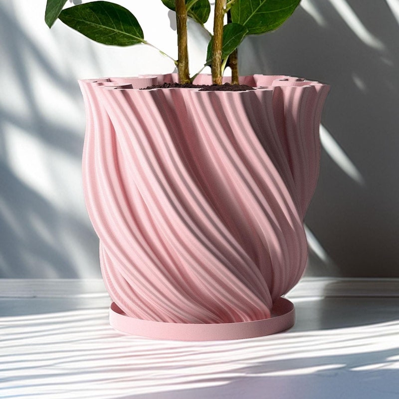 Pink Planter - Etsy