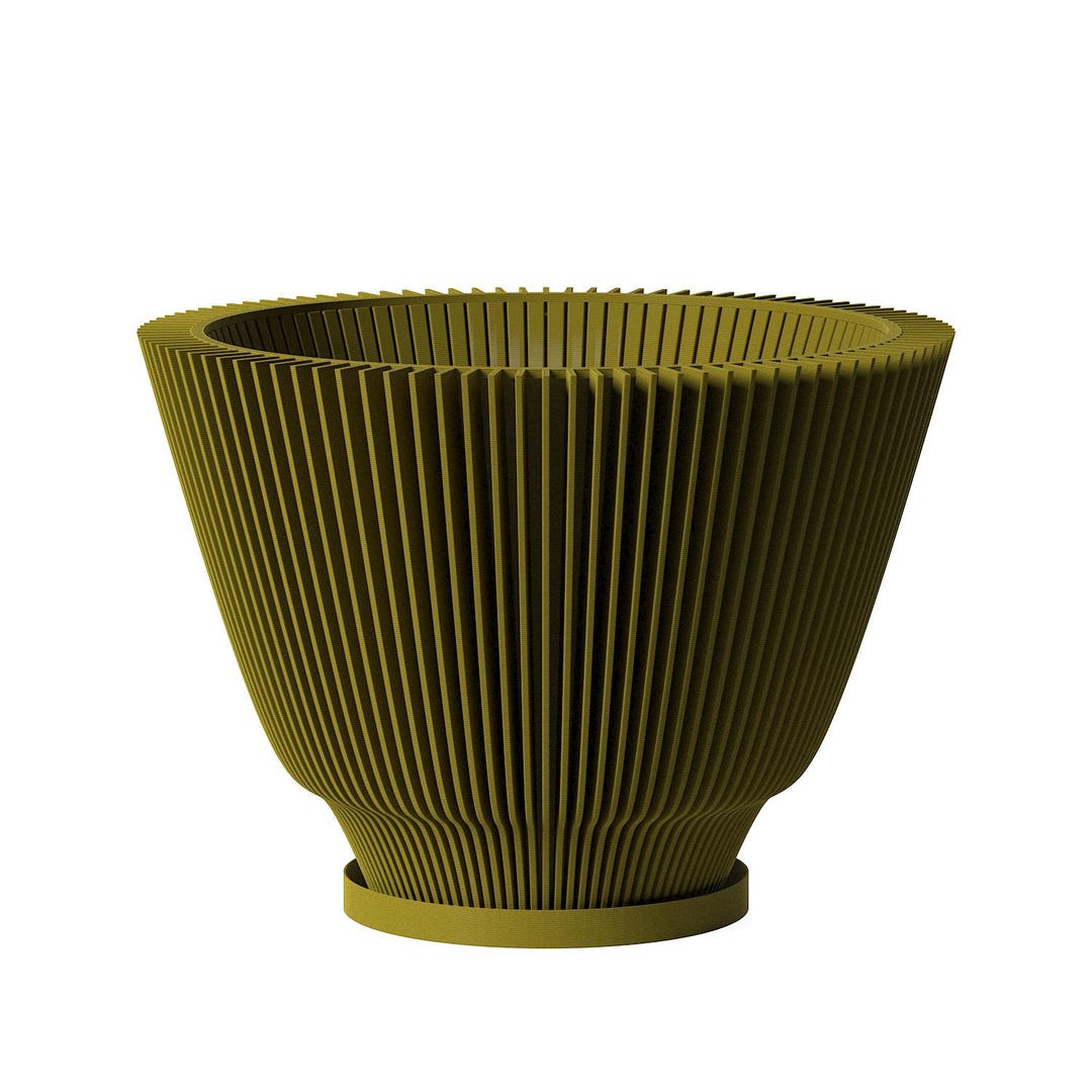 Planter Pot With Drainage, Pear Green Dawn Design for Small and Large ...