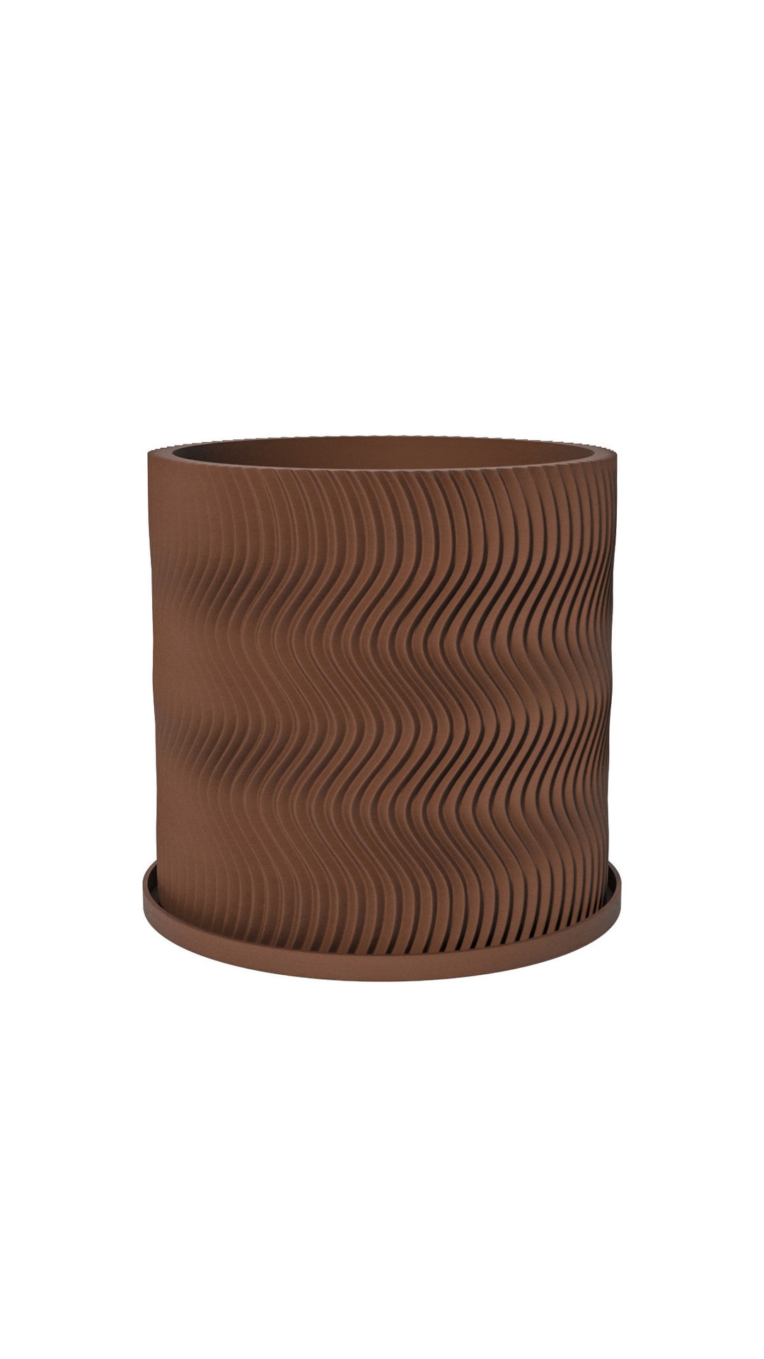Planter Pot With Drainage, Nut Brown Uma Design for Small and Large ...
