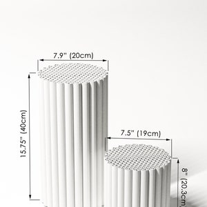 Set of 2 Modern Pillar Plant Stands Short and Tall Combo - Etsy