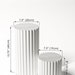 Set of 2 Modern Pillar Plant Stands, Short and Tall Combo, Indoor and ...