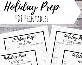 Holiday Prep PDF Printable to Do List Planner - Etsy