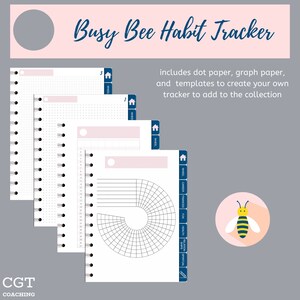 The Busy Bee Habit Tracker With Hyperlinks for Use in Goodnotes ...