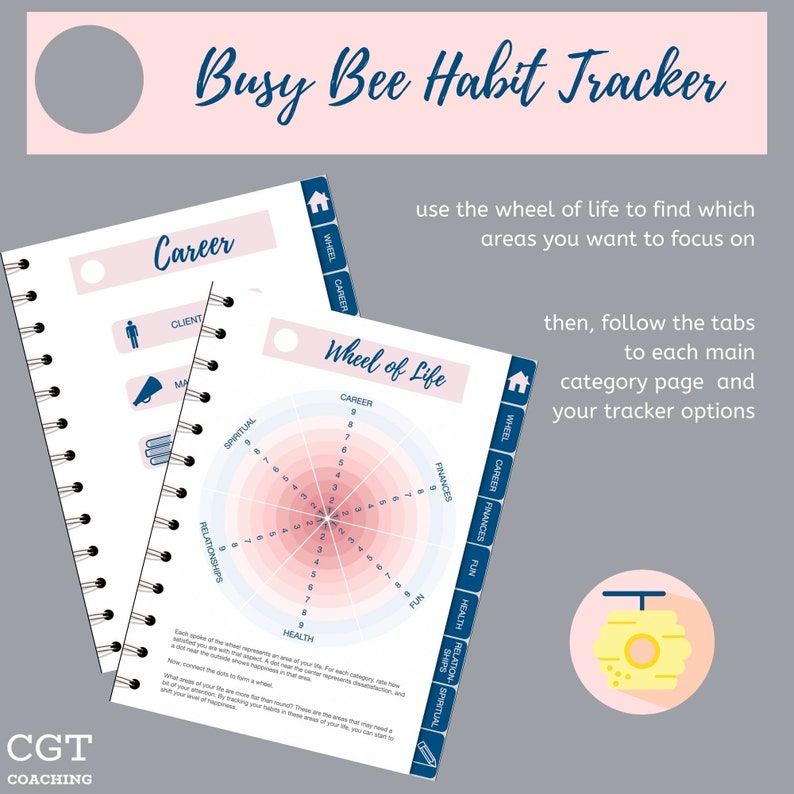 The Busy Bee Habit Tracker With Hyperlinks for Use in Goodnotes ...