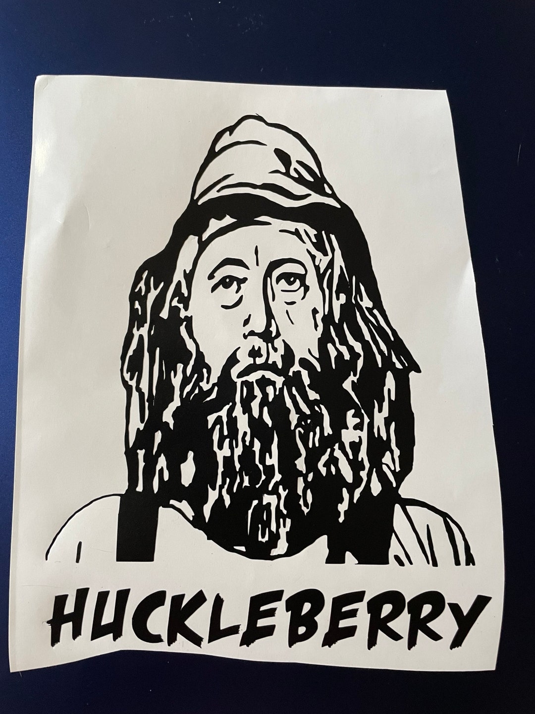 Huckleberry Vinyl Window Decal, Choose Your Color - Etsy