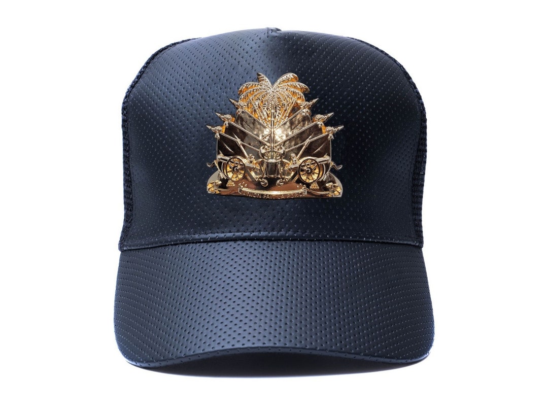 Haitian Hats Haiti Gold Coat of Arms Hat Haitian Shield - Etsy