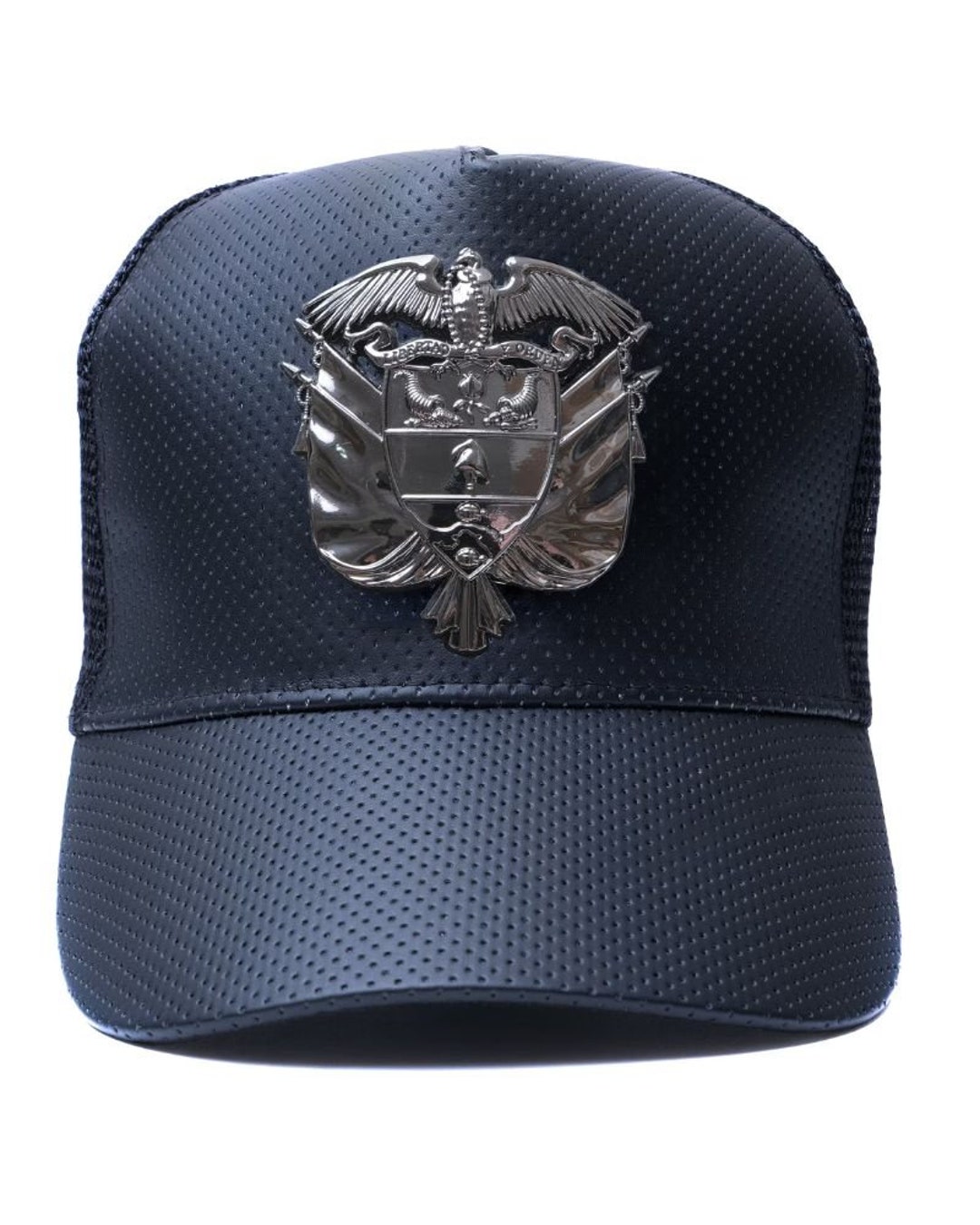 Colombia Black Coat of Arms Baseball Hat, Colombian Snapback Hat, Gorra ...