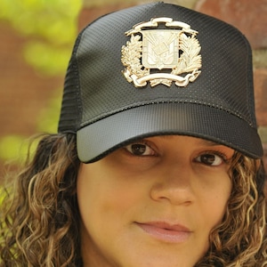 Dominican Republic Gold Cap, Gorra Dominicana, Dominican Coat of Arms ...