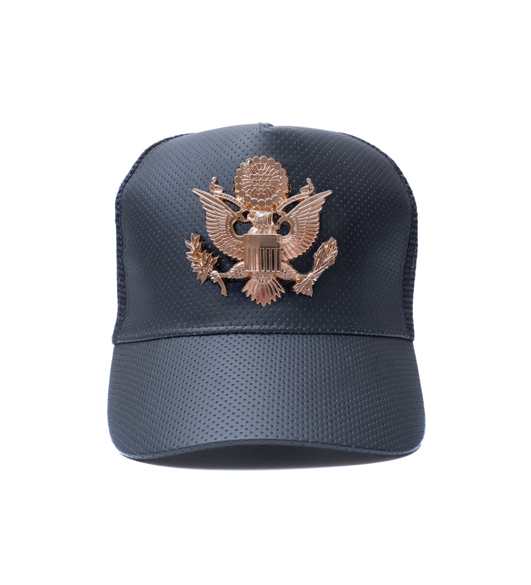 USA Gold Coat of Arms Hat, American Eagle Hat, Usa Shield Trucker Hat ...