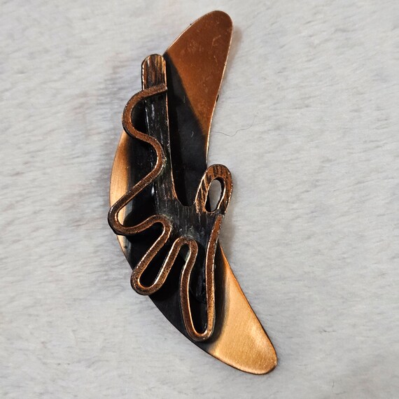 Vintage industrial design brooch - Gem