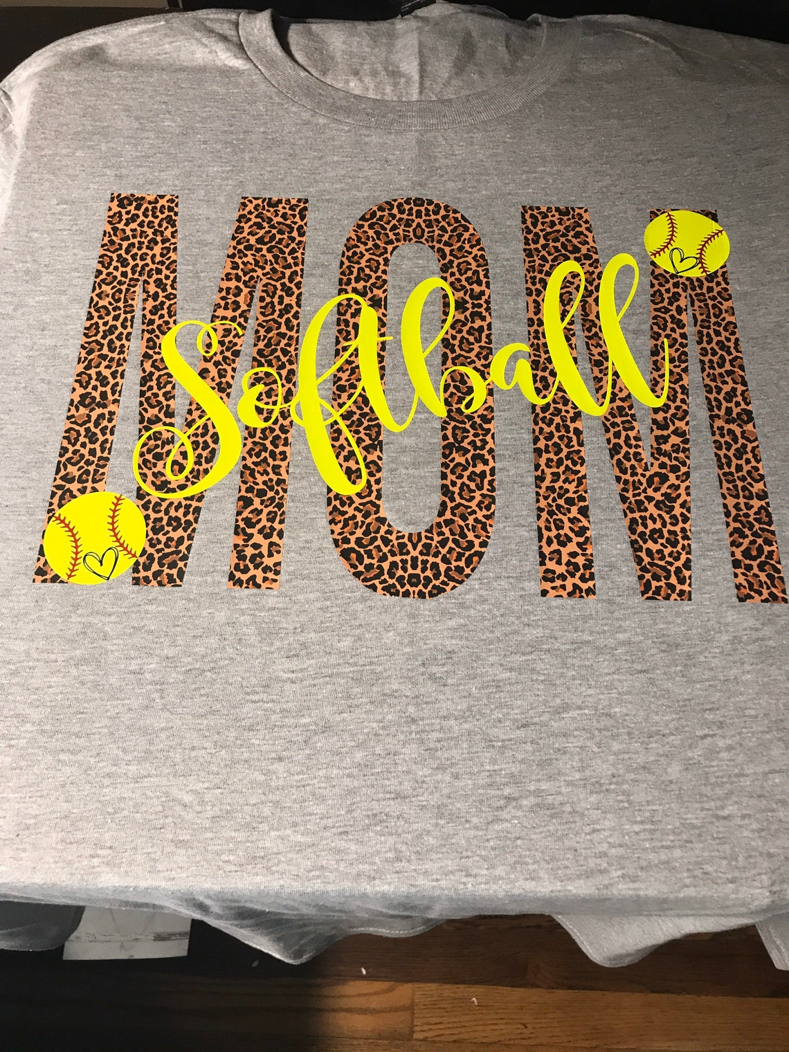 Softball Mom Cheetah Print - Etsy