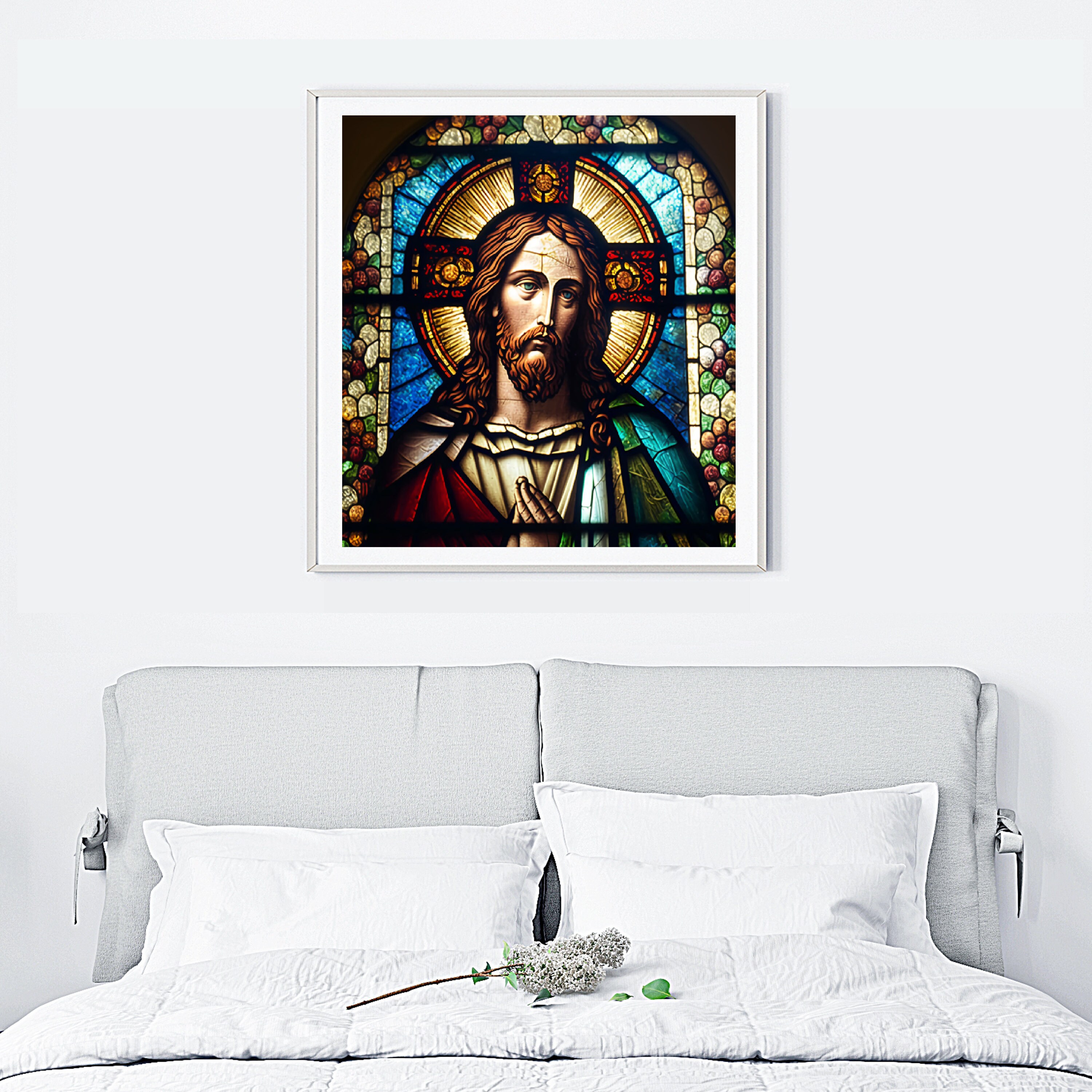 Digital Download Pack Church Window Art 3-PACK SET-PRINTABLE Jesus ...