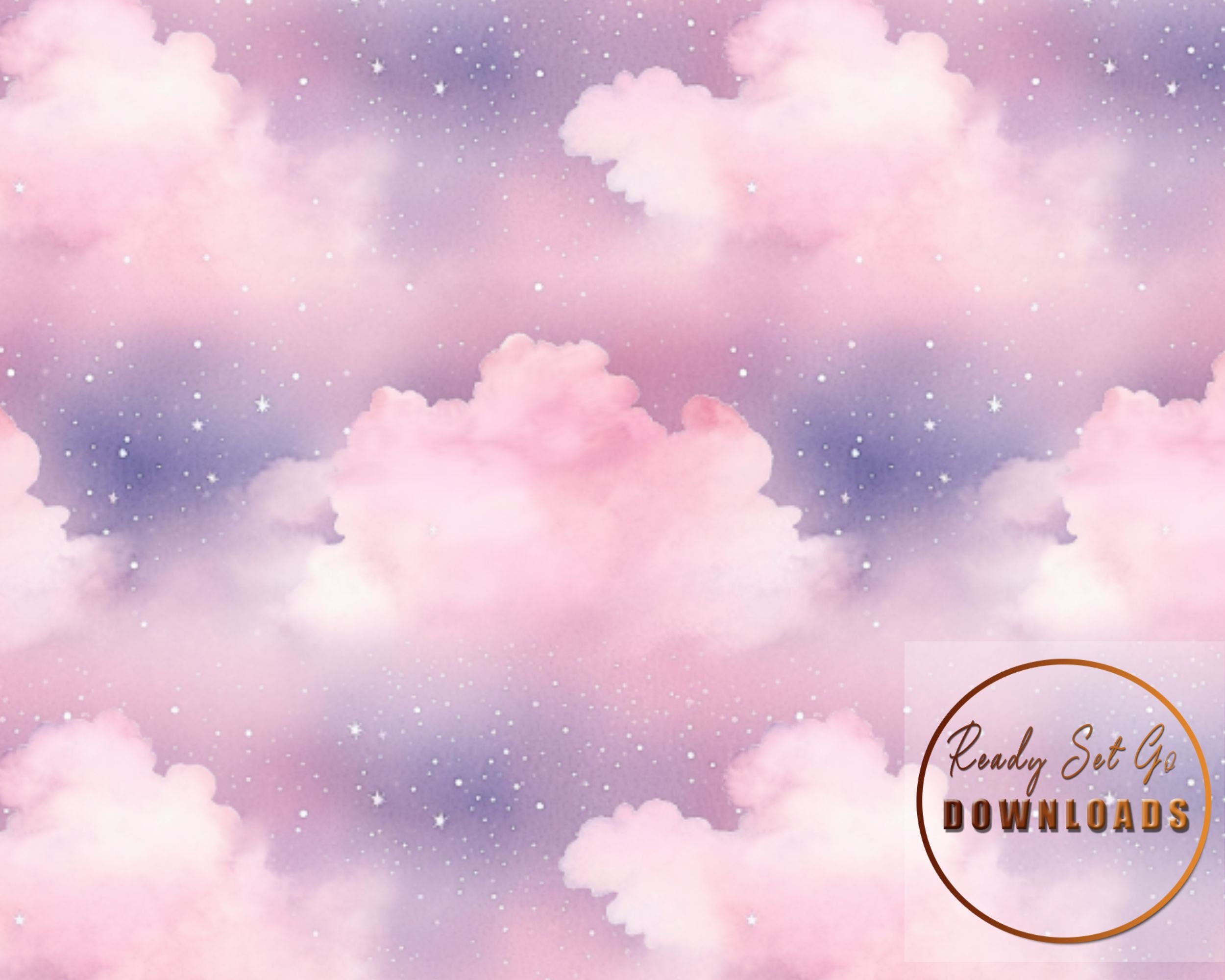 Watercolor Galaxy Digital Papers in Seamless Pattern 12 - Etsy